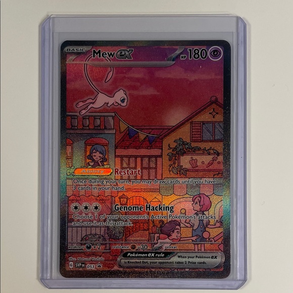 Pokemon | Toys | Pokemon Mew Ex Trading Card Pink And Purple | Poshmark